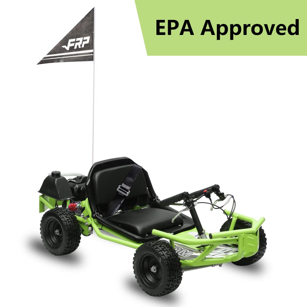 FRP 51CC, 2-Stroke (Air-Cooled) Kids Gas Go Kart, Support Up to 175 lbs ...