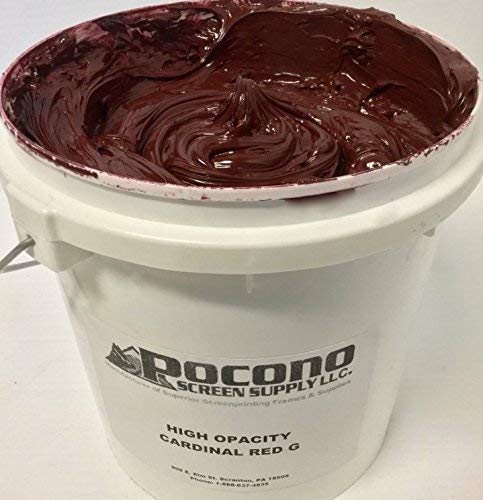 Amazon.com: Pocono Screen Supply High Opacity Cardinal Red Plastisol ...