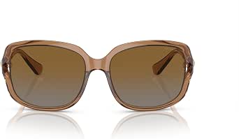 Amazon | [コーチ] サングラス HC8169 L149 レディース TRANSPARENT BROWN 57 | サングラス 通販