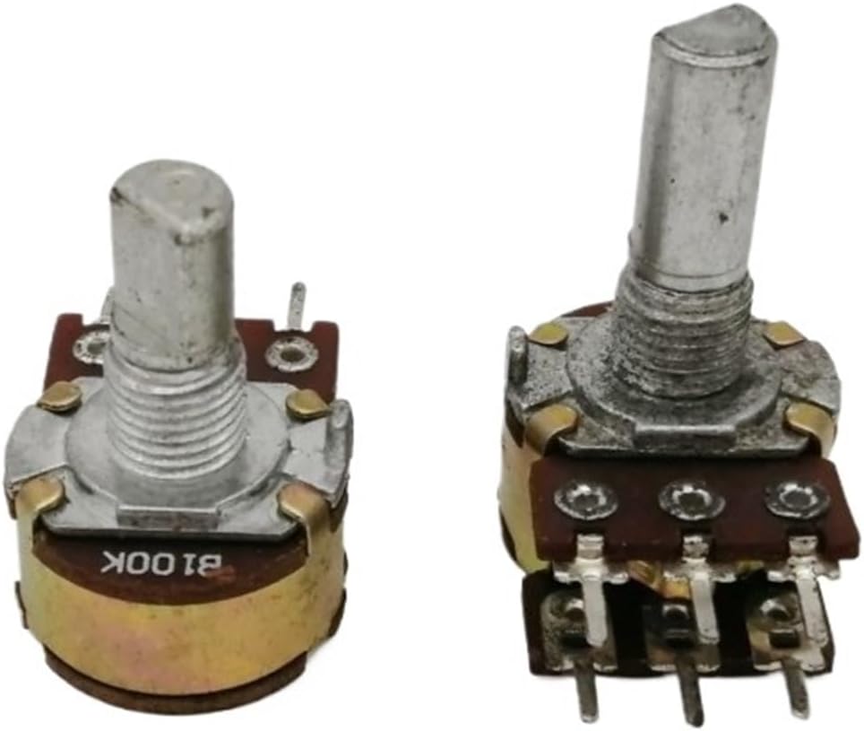 TJYCVWXZ 5Pcs/Lot 16 Type 6-pin Dual Potentiometer B100K Power ...