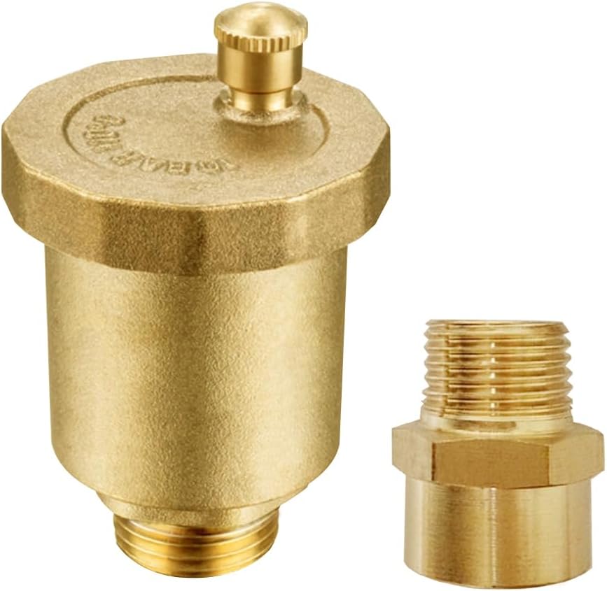 BesNPT Brass 1/2" NPT Male Air Vent Valve Automatic Float Valve Air ...