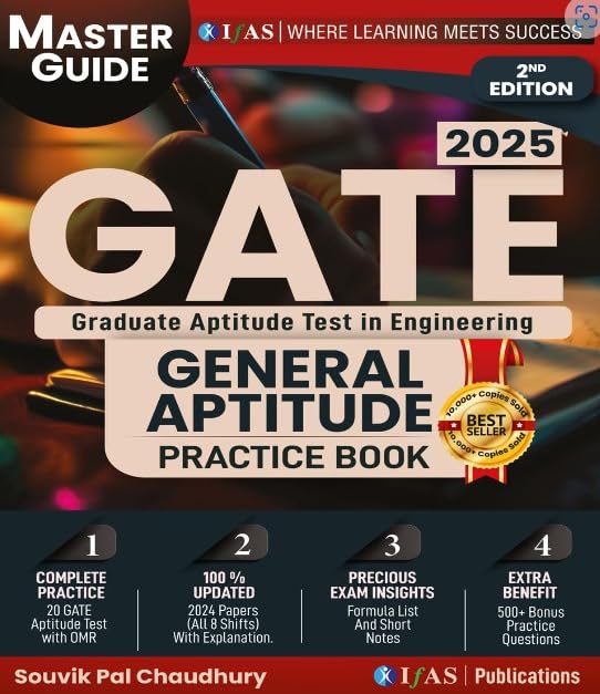 Buy GATE General Aptitude Book 2025 Exam - Master Guide Book: Includes ...