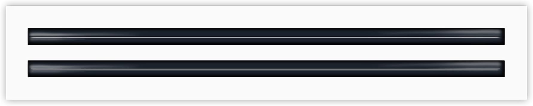 BUILDMART - 24" Linear Slot Diffuser - (2 Slot) Double Slot - White ...