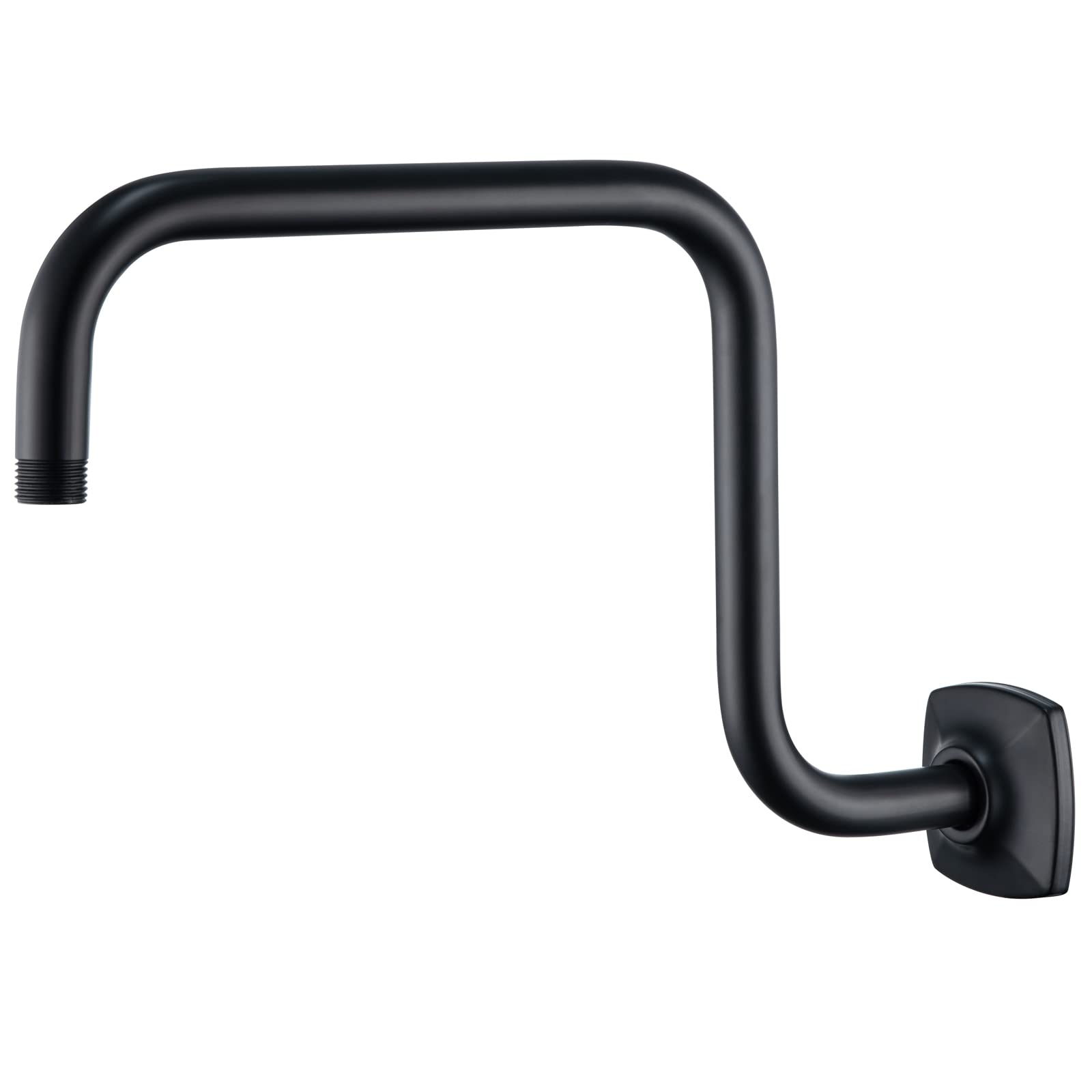 SWHYGER 13 Inch S Shape Shower Extension Arm with Flange, Solid ...