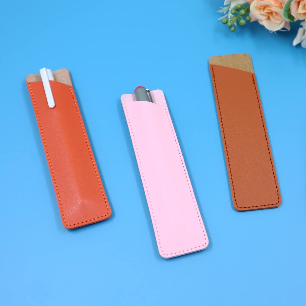 Snapklik.com : NA Set Of 5 PU Leather Pen Case Holder For Single ...
