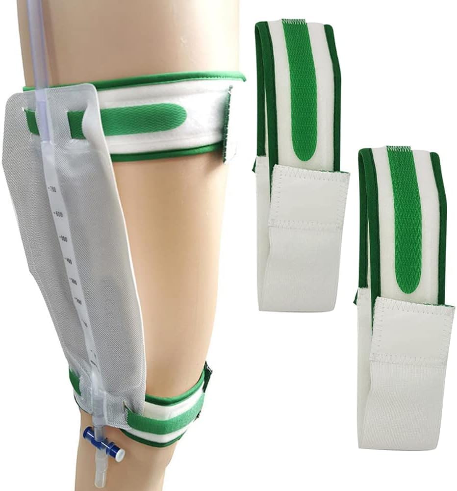 Amazon.com: 2PCS Catheter Leg Strap Catheter Holder Urine Drainage Bag ...