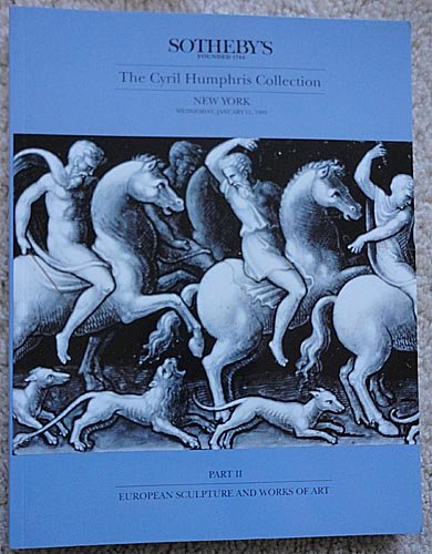 The Cyril Humphris Collection - Sotheby's New York - Part II - European ...