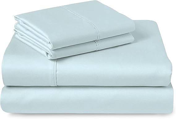 Amazon.com: Pizuna 400 Thread Count Cotton Queen Size Sheet Set Baby ...