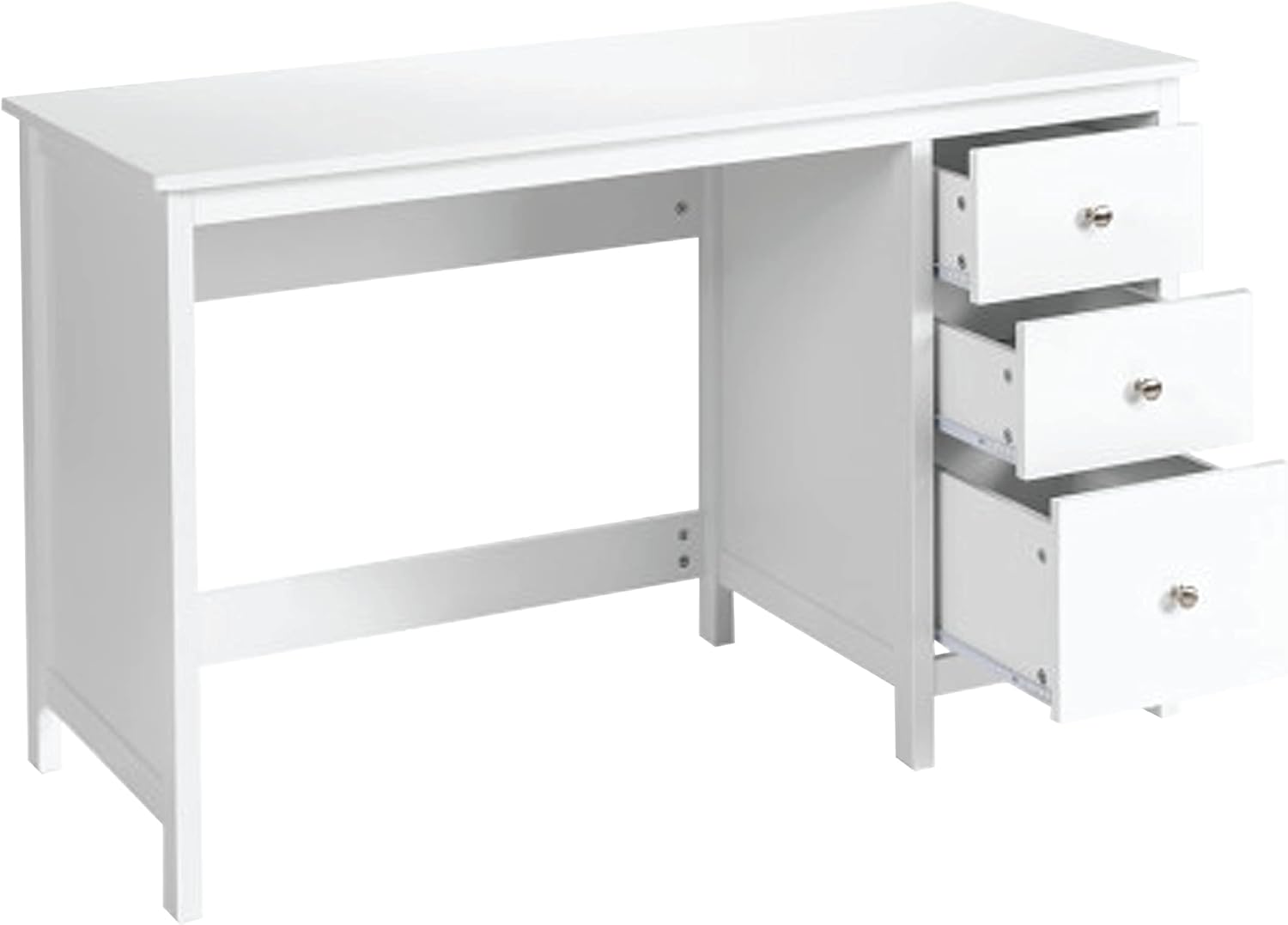 Modern 3-Drawer Desk with Spacious Desk with Storage Home Office Desks ...