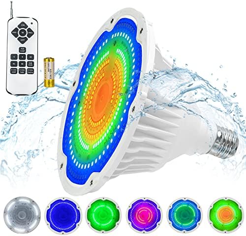 Amazon.com: Waterproof 120V Color Changing LED Pool Light with Remote ...
