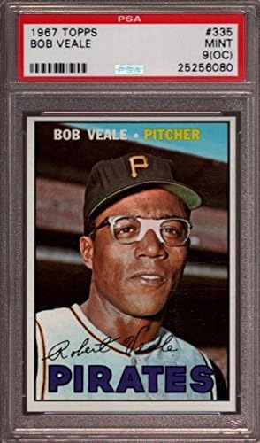 Amazon.com: 1967 TOPPS #335 BOB VEALE PIRATES PSA 9 (OC) B2228888-080 ...