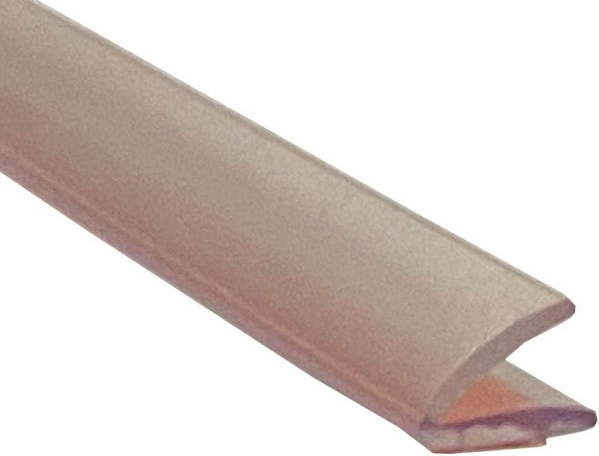 CRL Translucent Vinyl Edge "V" Seal with Pre-Applied Tape for 1/4 ...