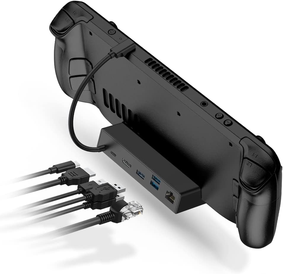 Amazon.com: Steam Deck Dock with Dual Cooling Fans, 11-in-1 Steam Deck Docking Station with DP1 ...