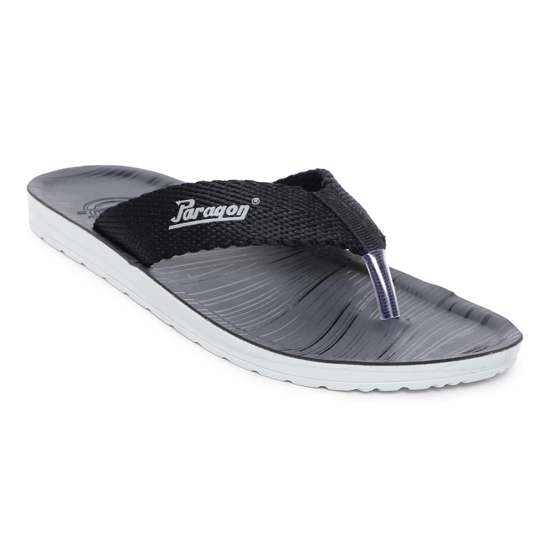 Buy PARAGON PUK2208G Men's Lightweight, Waterproof Black Flip Flops ...