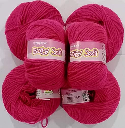 Vardhman Original Yarn Baby Soft Wool for Hand Knitting Fingering ...