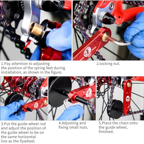 Snapklik.com : Bike Single Speed Chain Tensioner, Aluminum Alloy ...