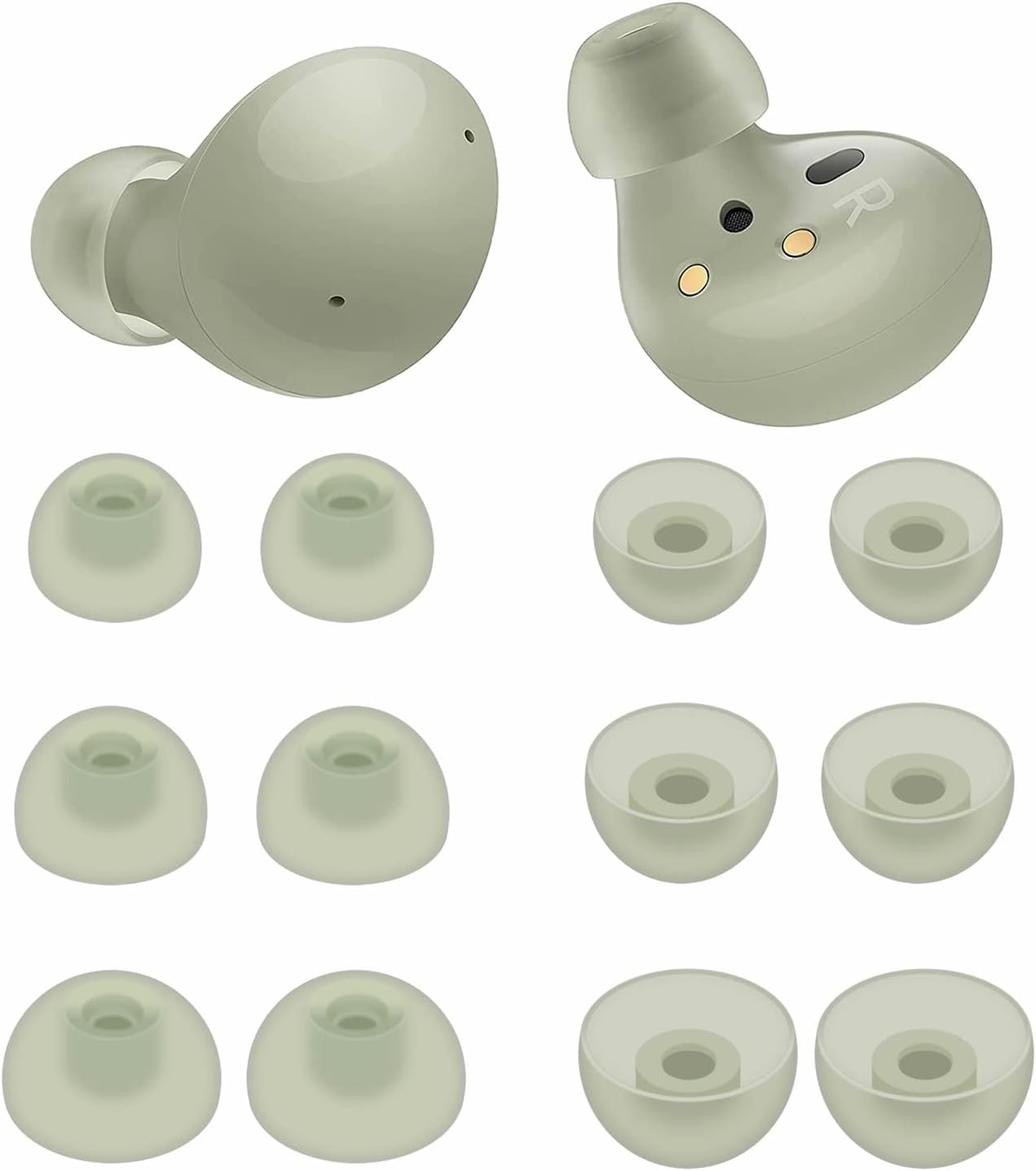 Amazon.com: 6 Pairs Silicone Galaxy Buds 2 Ear Tips Earbuds, S/M/L 3 ...