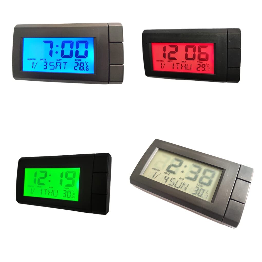 Vehicle Battery Powered Clock Twin Bell Alarm Clock Retro Battery