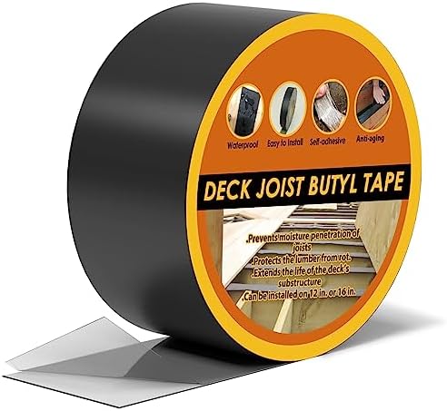 DeckWise WiseWrap JoistTape 3" x 75' Self-Adhesive Deck Joist Flashing ...