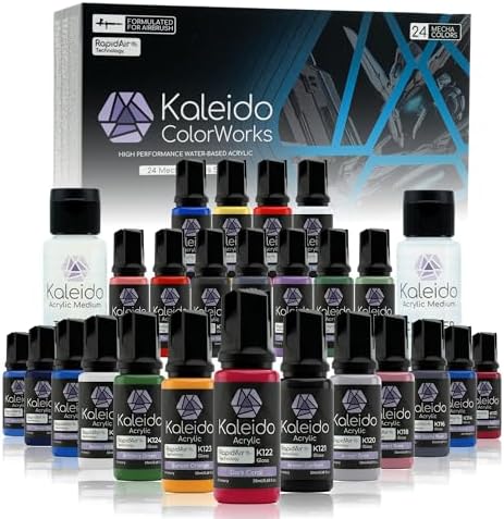 Amazon.com: Gaahleri Kaleido Mecha 24-Color Set – Water-Based Acrylic ...
