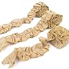 Amazon.com: 3 Rolls - 2 inch x 48 inch Ruffled Burlap Craft or Bulletin ...