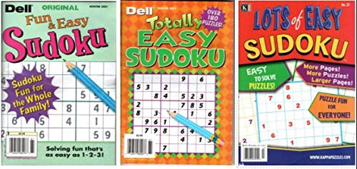 Amazon.com: SUDOKU FUN AND EASY - 3 PACK DELL / KAPPA COMBO + FREE GIFT ...