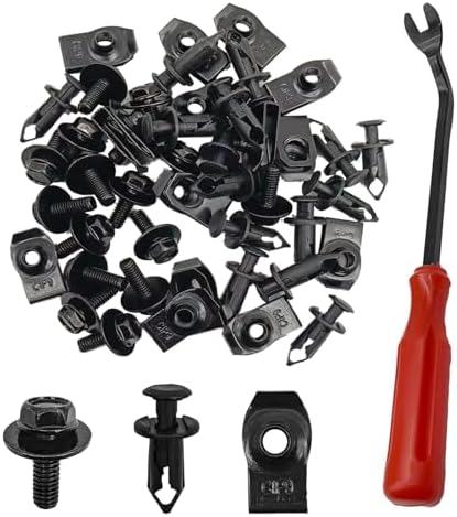 Amazon.com: Bumper Fender Liner Push Retainer Fastener Rivet Clips ...