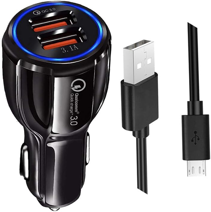 30W Dual Port Car Charger for Toyota Innova Hycross GX 7STR Adapter B ...