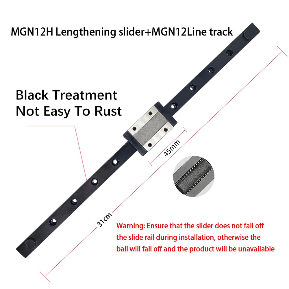 Snapklik.com : X-axis MGN12H Linear Guide Rail Kit 3.0 For Ender3 V2 ...