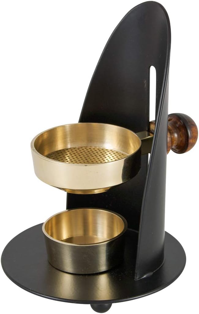 Amazon.de: Weihrauchbrenner verstellbar - Gold Messing Räuchergefäß ...