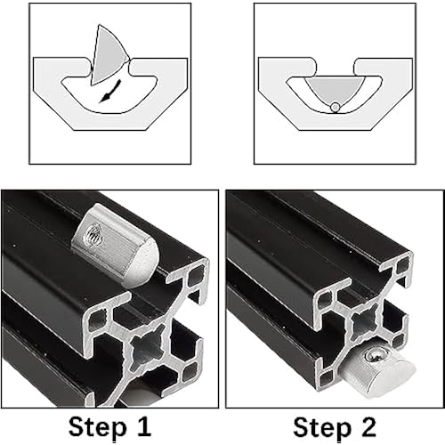 Snapklik.com : 2020 Series M3 Half Round Roll In Spring T Slot Nut