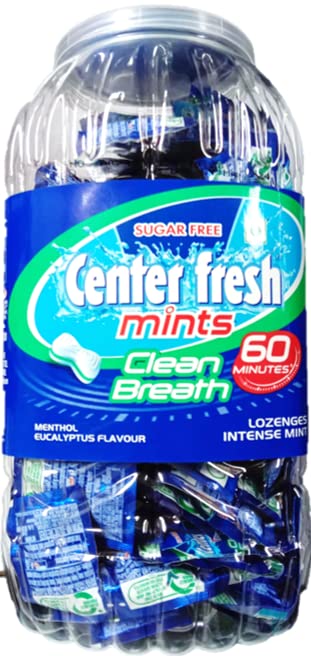 Center Fresh Mints Clean Breath Lozenges Intense Mint Sugar Free ...