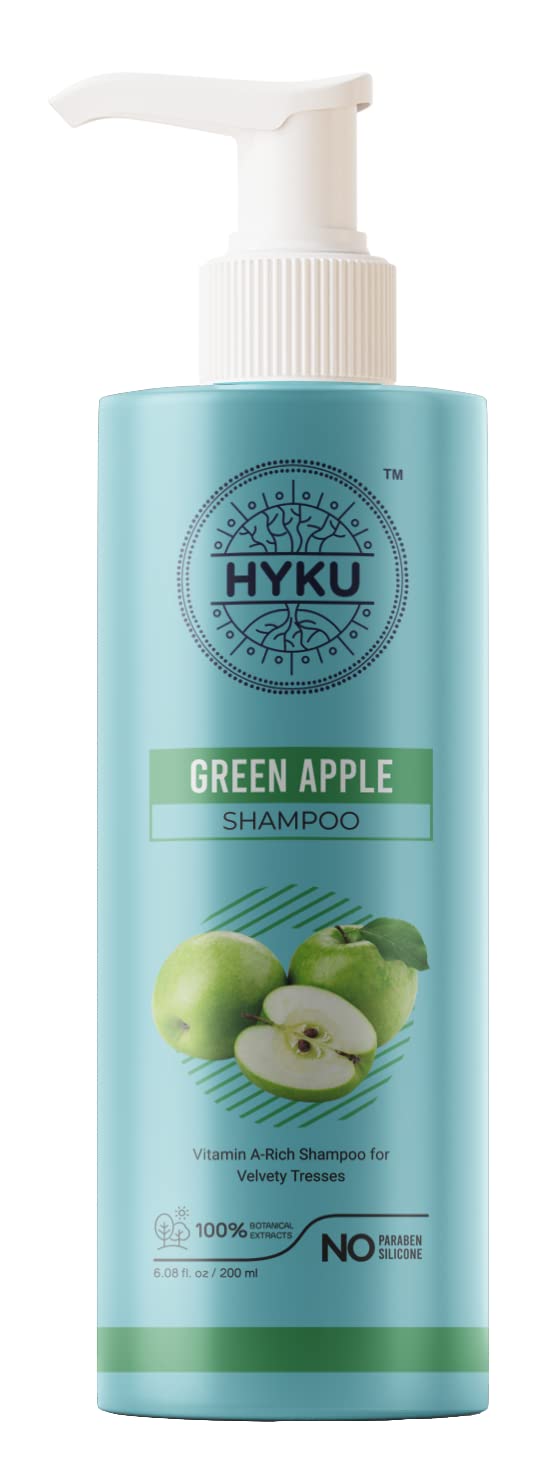 Buy HYKU Natural Green Apple Shampoo | Hair Thickening Shampoo | Anti ...