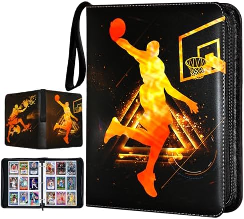 Amazon.com: ZLCA Basketball Trading Card Binder, Fit 900 Sport Cards 3 ...