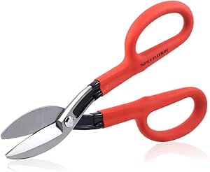 SPEEDWOX Flat Blade Tinners Snips Straight Pattern Tinner's Snip with ...