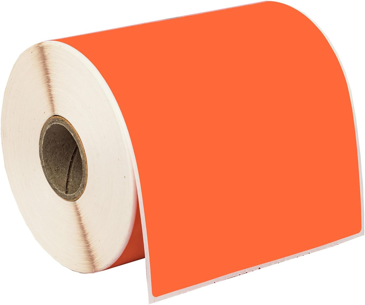 Amazon.com : HOUSELABELS 4" x 6" Orange Shipping Labels on 1" Core ...