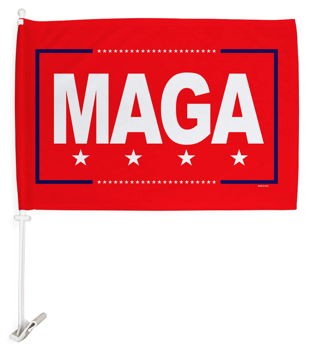 MAGA Make America Great Again Car Flag -Patriotic Vote President ...