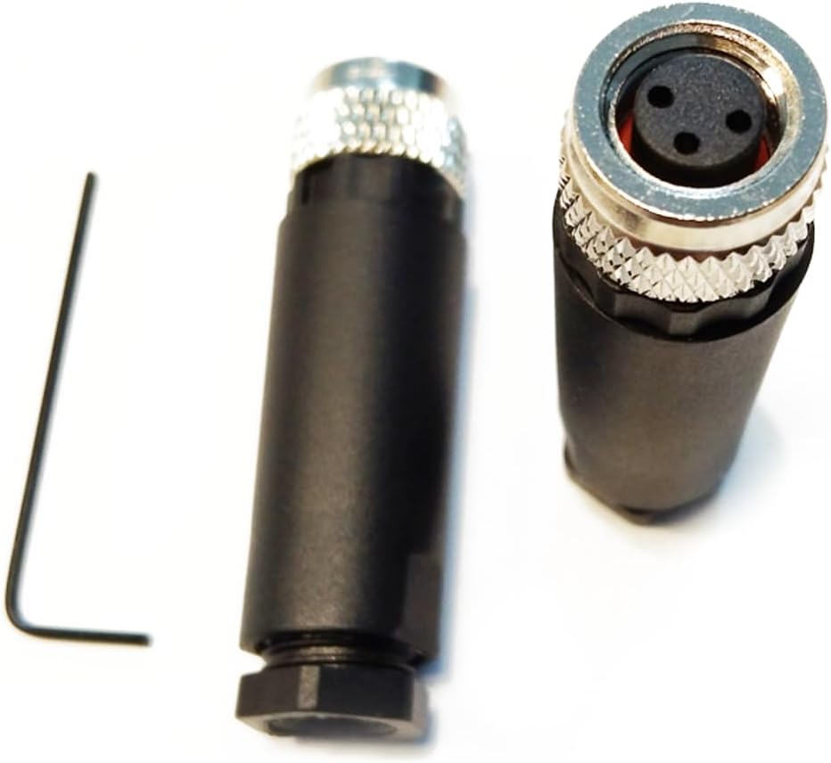 Amazon.com: FOWIUNYE 2 Pcs M8 3 Pin Female Connector, 8mm A Code ...