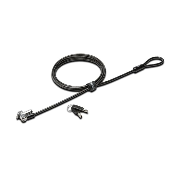 Kensington N17 Keyed Laptop Lock for Dell Devices, Black and Silver ...