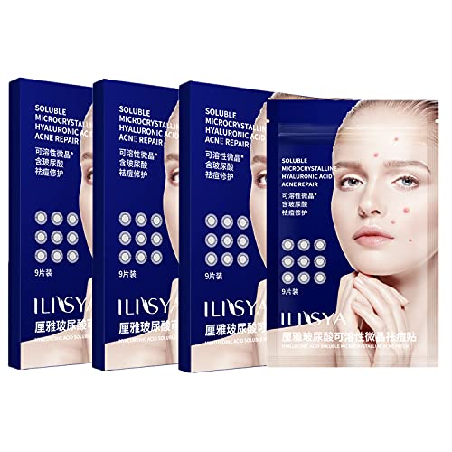 Micro Needle Acne Patch Hyaluronic Acid Pimple Zits Stickers Invisible ...