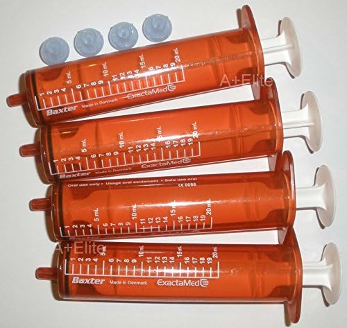 Amazon.com: BAXA ExactaMed Oral Liquid Medication Syringe 1cc/1mL 10/PK ...