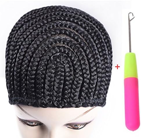 Amazon.com: FEEL ME Braided Cap 1Pc Crochet Wig Cap in Cornrow Sew Hair ...