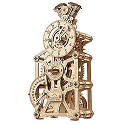 Amazon.com: UGEARS Engine Clock 3D Puzzle - Wooden Model Kits for ...