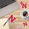 Amazon.com: University of Nebraska Wordmark Logo 50ct Vinyl Sticker ...