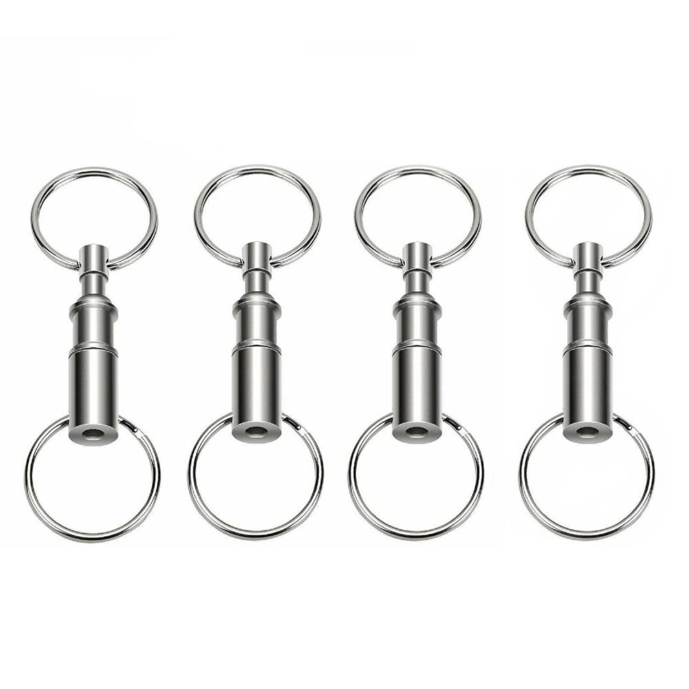Amazon.com: Quick Release Detachable Pull Apart Keychain Key Rings Clip ...