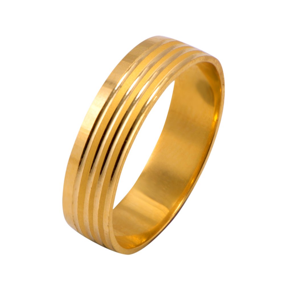 Joyalukkas U and Me Collection 22k Yellow Gold Wedding Band Set ...