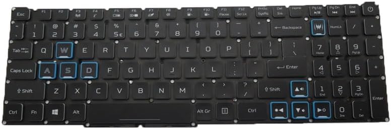 RGB Backlit Keyboard for ACER Nitro 5 AN515-46 United Kingdom UK/GB ...