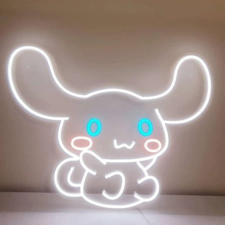 Cinnamoroll Neon Sign Anime Light, 3D Wall Art Cute LED Neon for ...