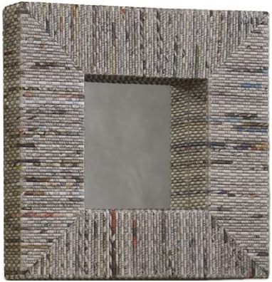 Amazon.com: Linon Recycled Newspaper Mirror, Square : Home & Kitchen