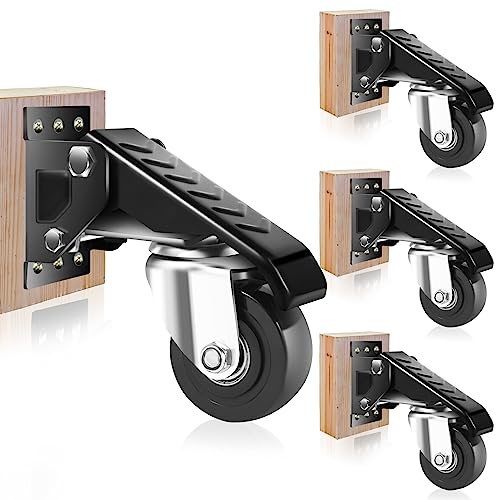 Snapklik.com : Workbench Casters Set Of 4, Heavy Duty Retractable ...